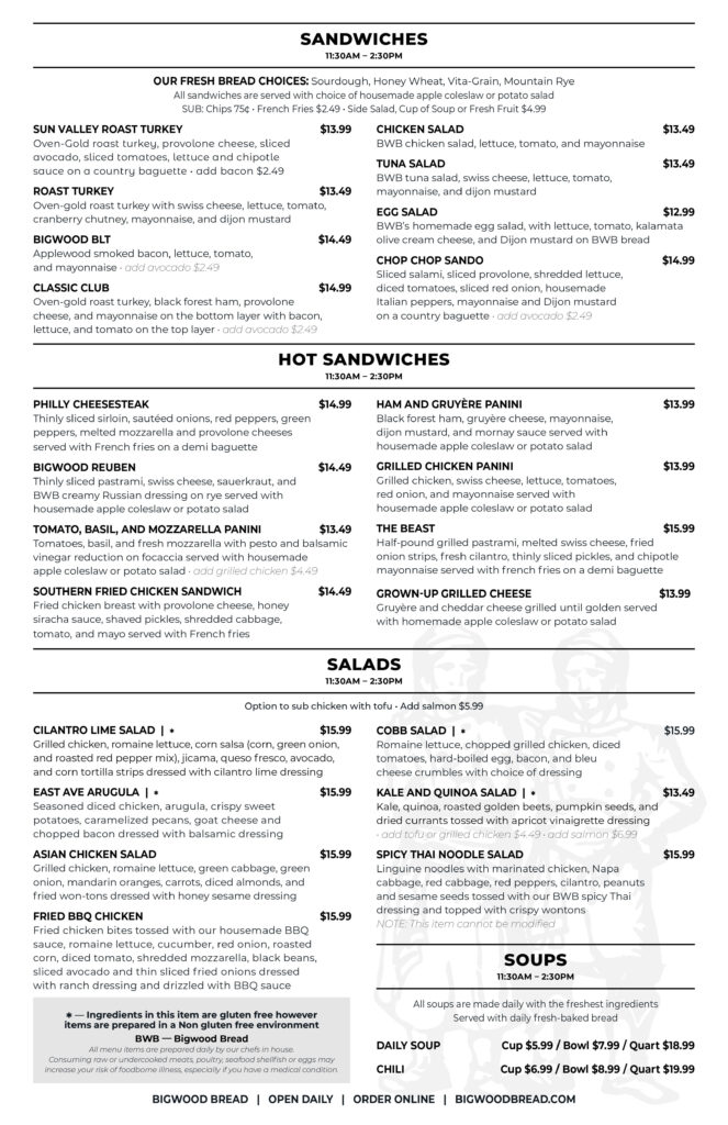 COMBINED Menu - Bigwood Bread